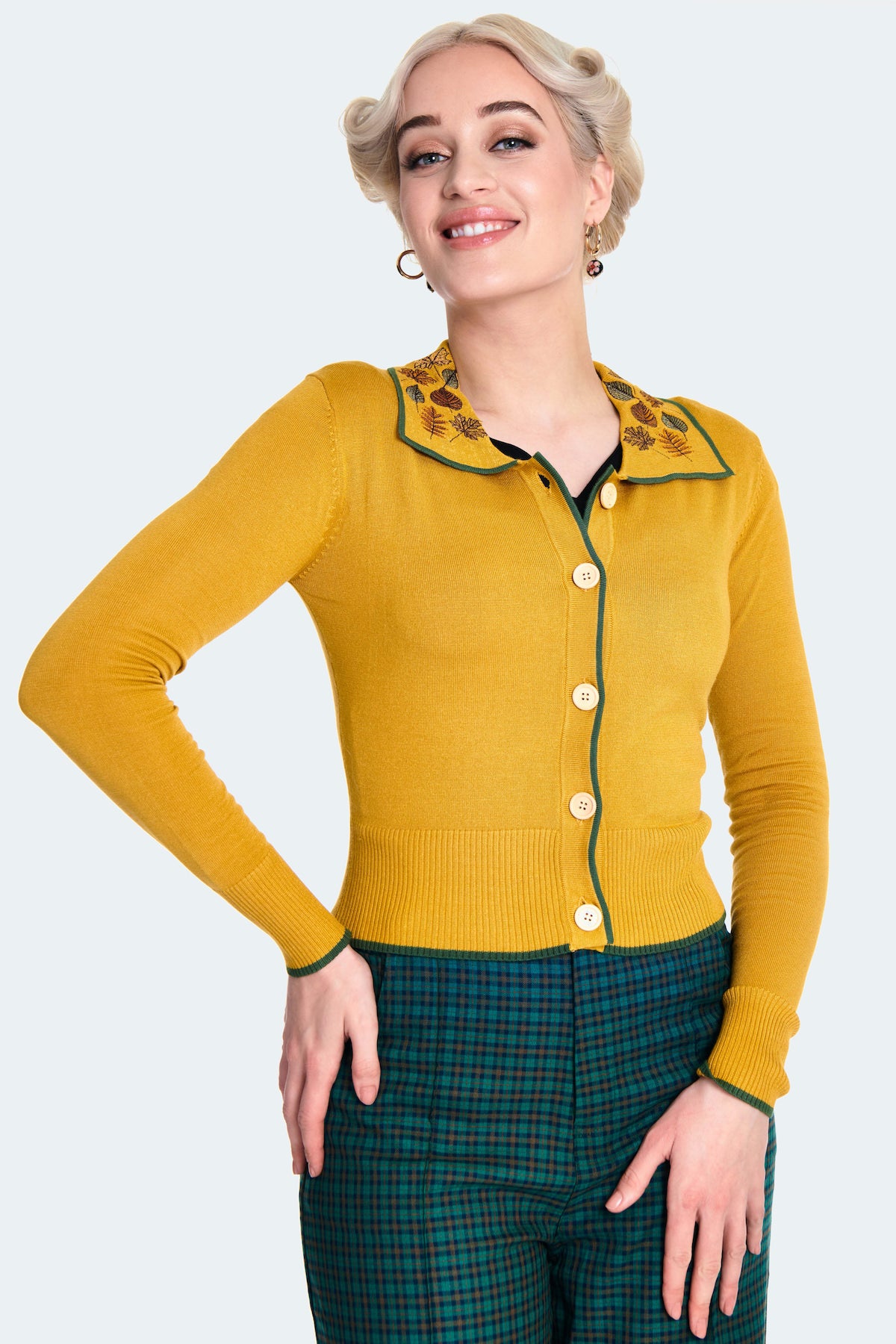 Fall Leaves Embroidered Cardigan – Daisy Jones' Locker